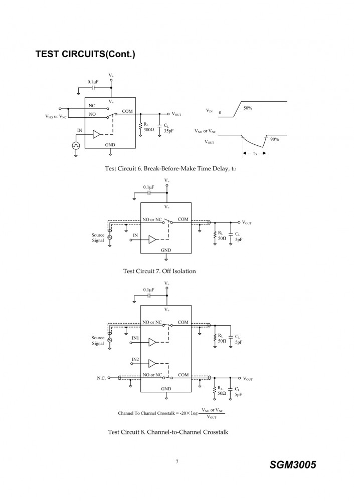 SGM3005 datasheet page 7