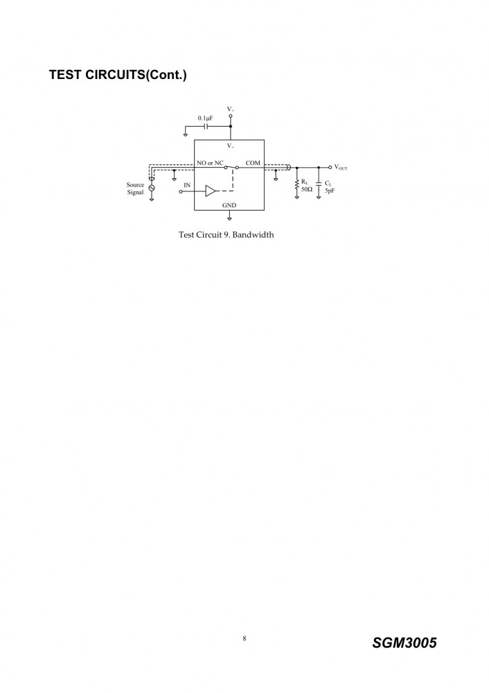SGM3005 datasheet page 8