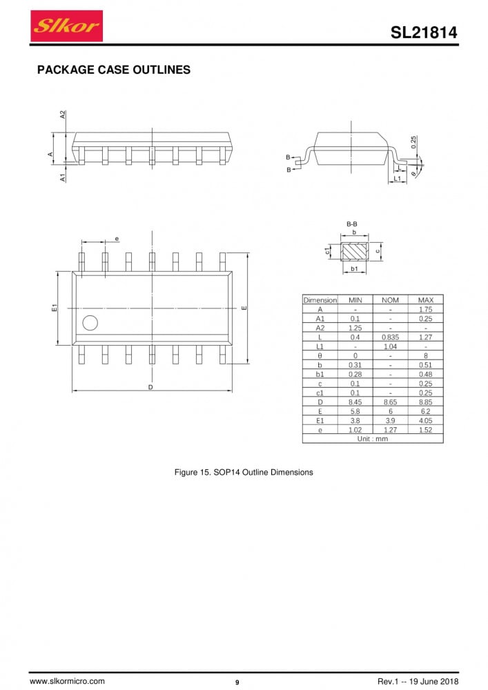 SL21814 datasheet page 9
