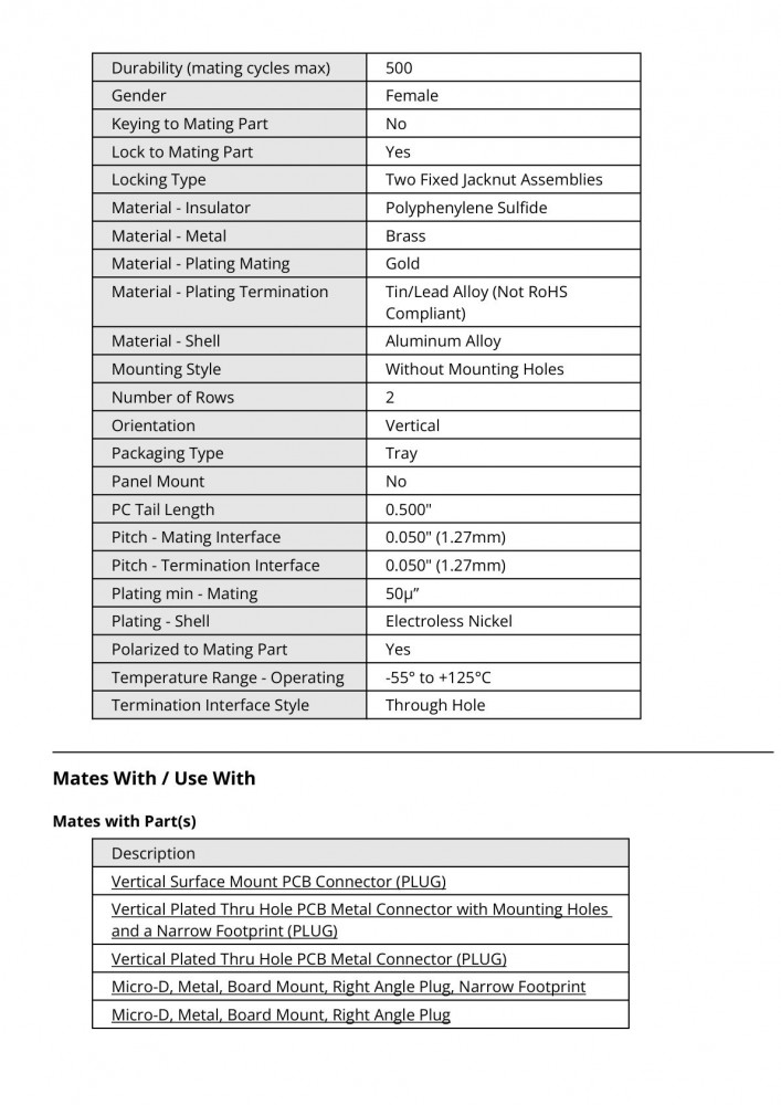Technical document page 2 for MM-222-051-245-2200