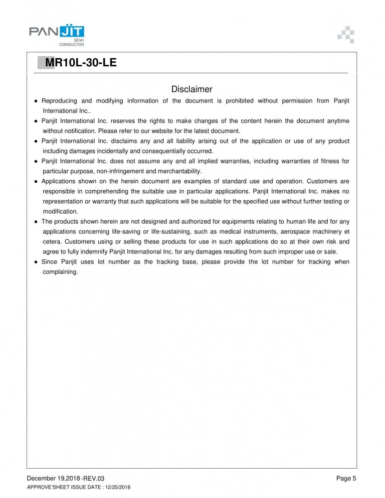 MR10L-30-LE datasheet page 5