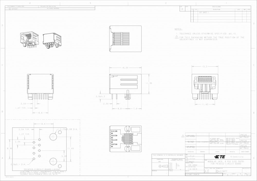 TE Connectivity 1-215877-3 drawing page 2