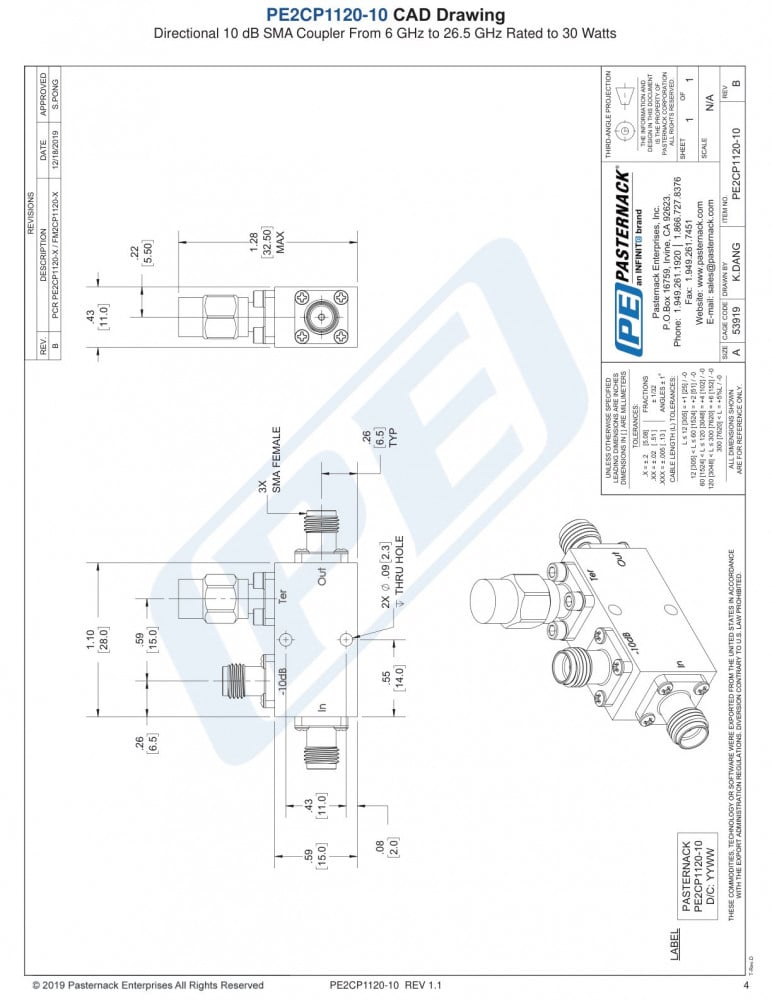 PE2CP1120-10 datasheet page 4
