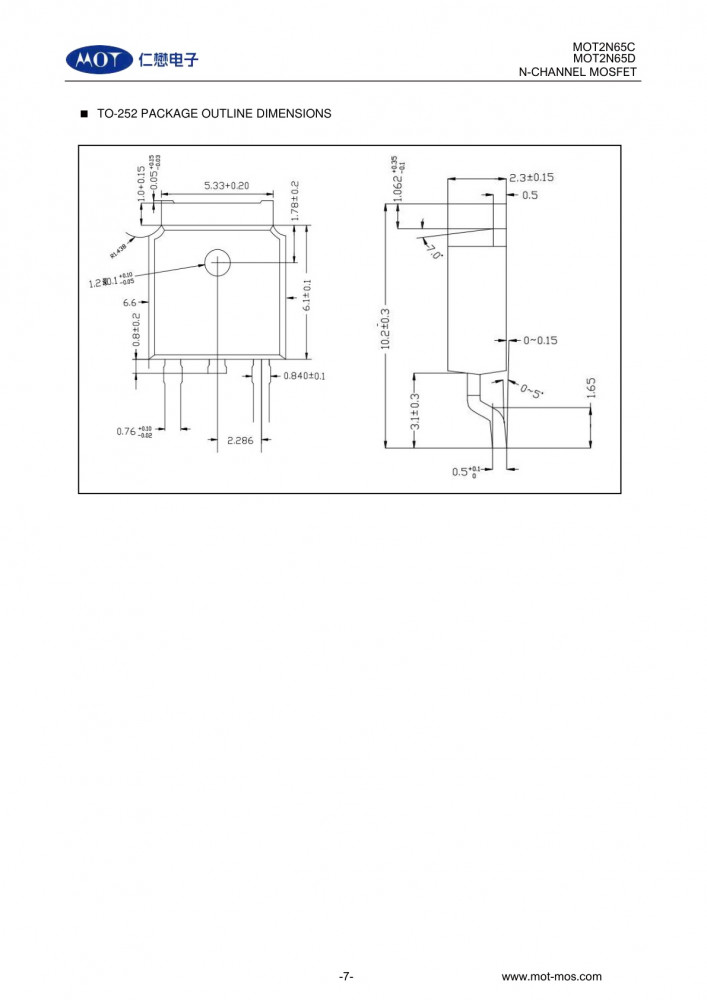MOT2N65C datasheet page 7