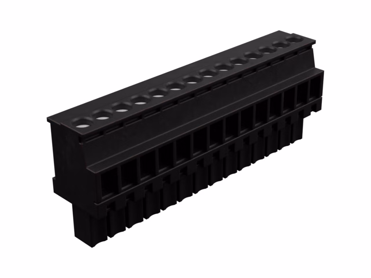 3.50mm Pitch Eurostyle Vertical Plug, with Reverse Imprinting, Rear Wire Entry, Black, 14 Circuits for sale