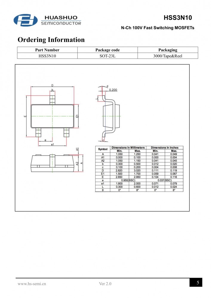 HSS3N10 datasheet page 5
