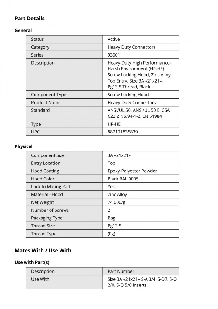 MOLEX 936010576 technical document page 2