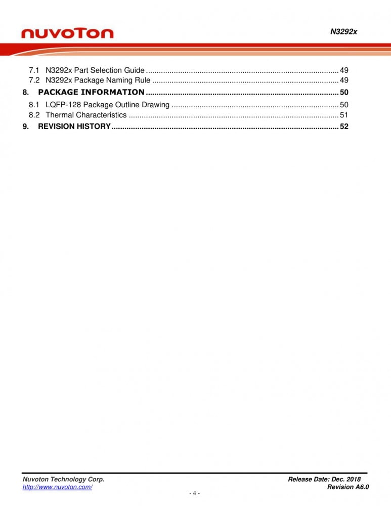 N3292x datasheet page 4