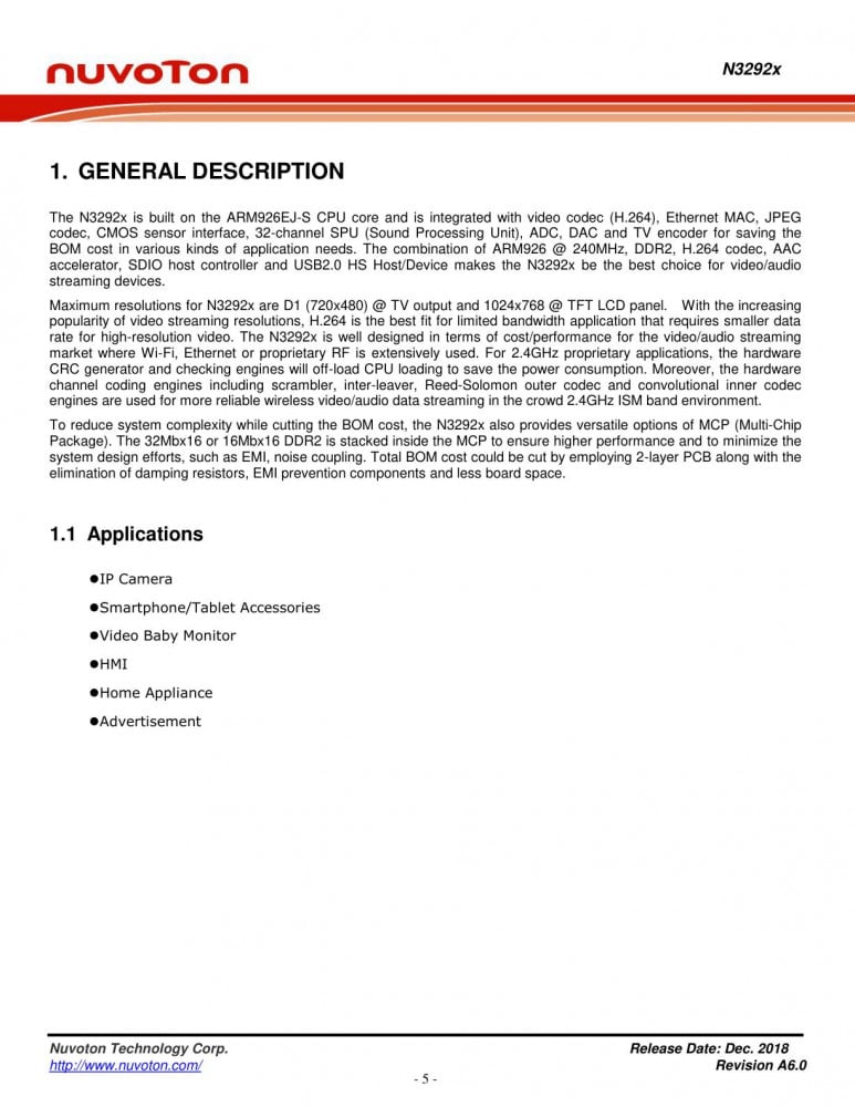 N3292x datasheet page 5