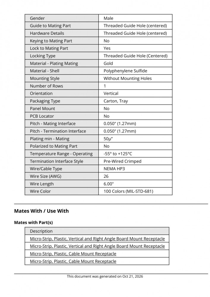 MA-131-004-161-A69WN technical document image, page 2