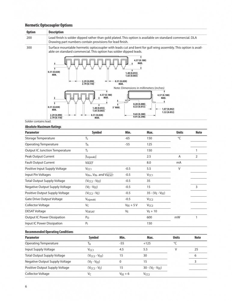 ACPL-5160 datasheet page 6