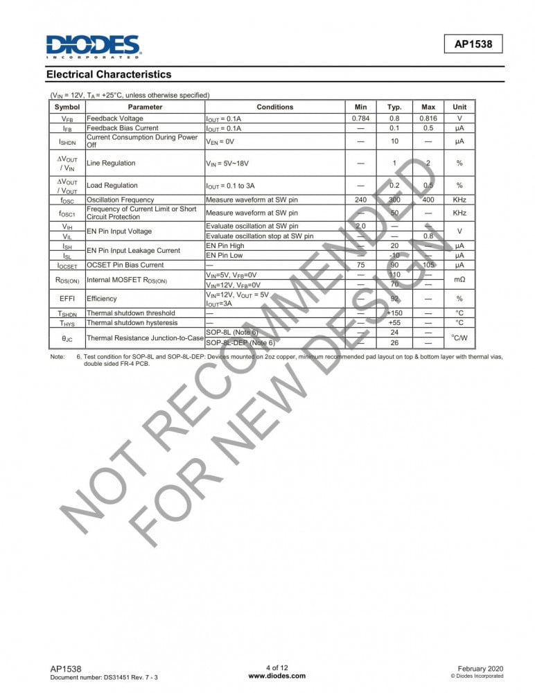 AP1538SG-13 datasheet page 4