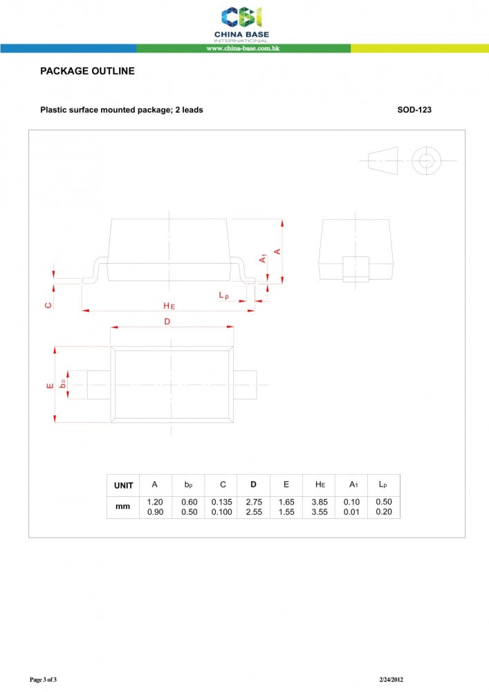 CBI 1N4148W datasheet page 3