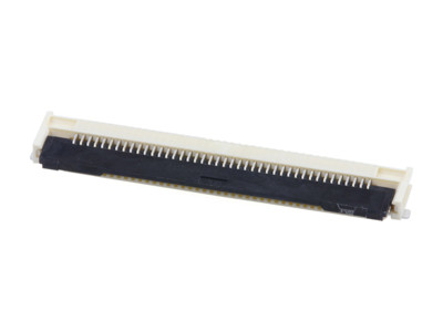 Easy-On FFC/FPC Connector, 0.50mm Pitch, FD19 Series, Right-Angle, Bottom Contact, 1.90mm Height, 10 Circuits, Gold over Nickel Plating