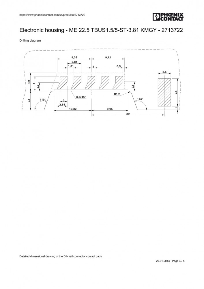 Phoenix Contact 2713722 technical drawing 3