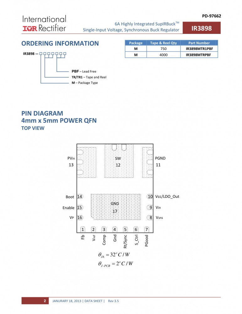 IR3898 datasheet page 2