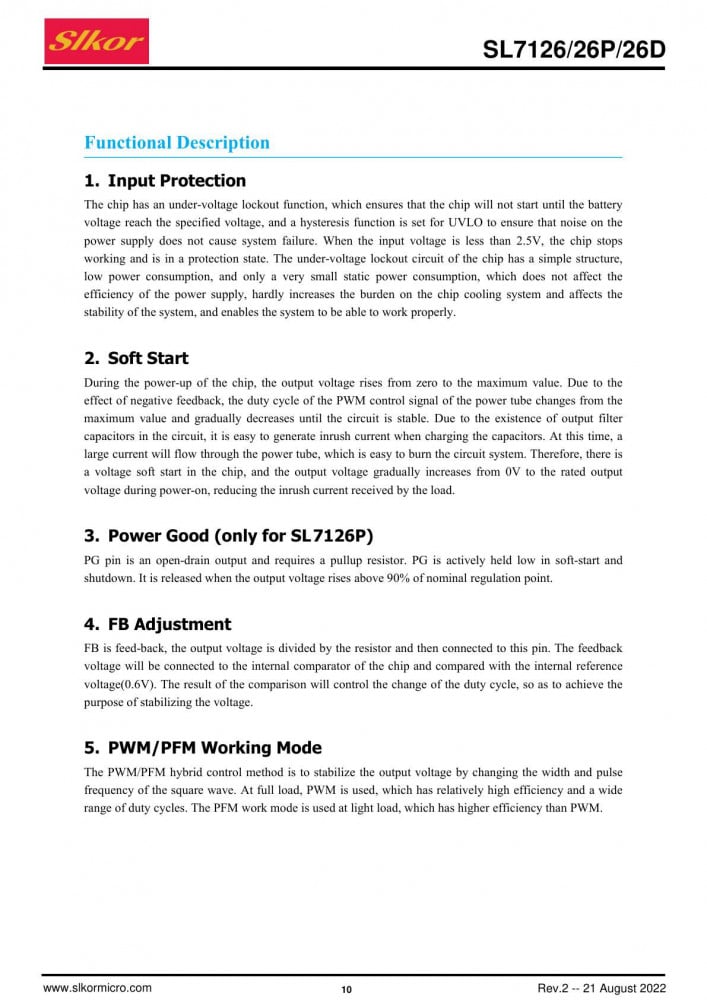 SL7126 datasheet page 10
