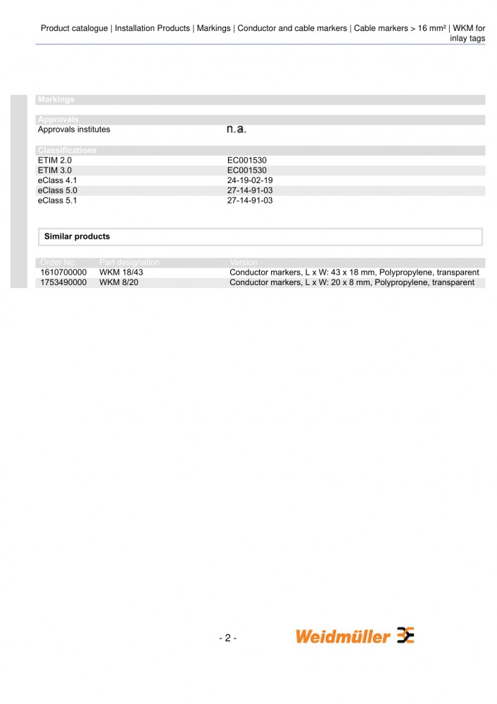 Product documentation image 2 for WKM 8/30
