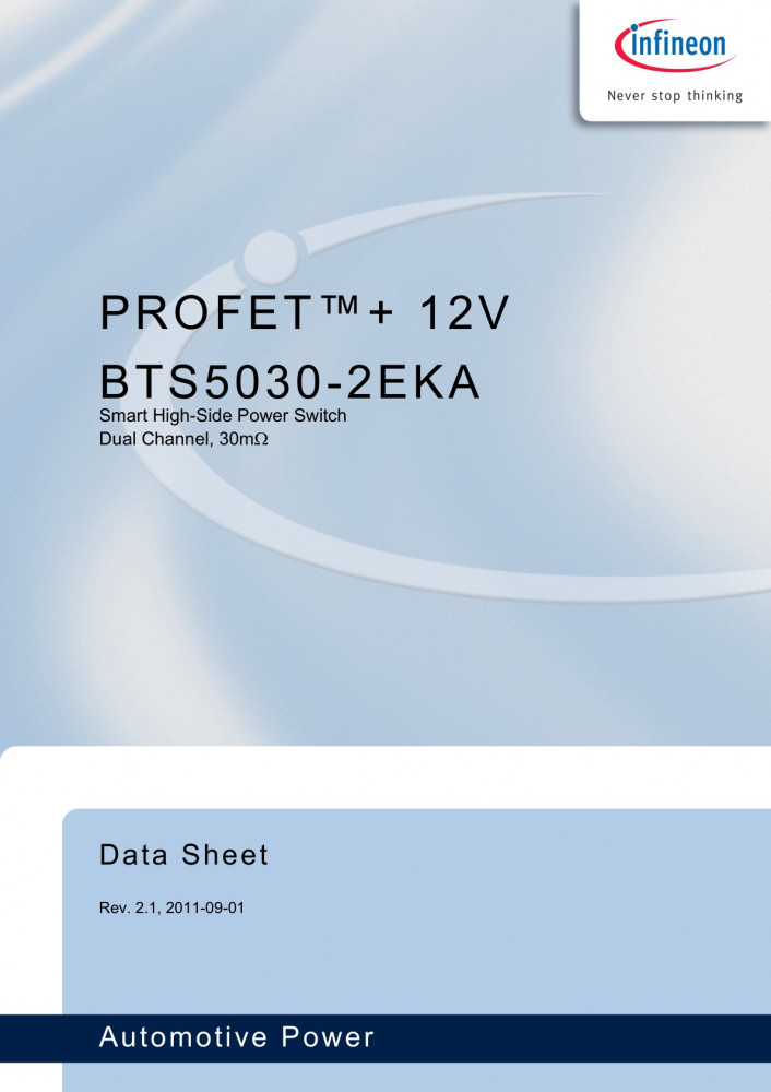 BTS5030-2EKA datasheet page 1