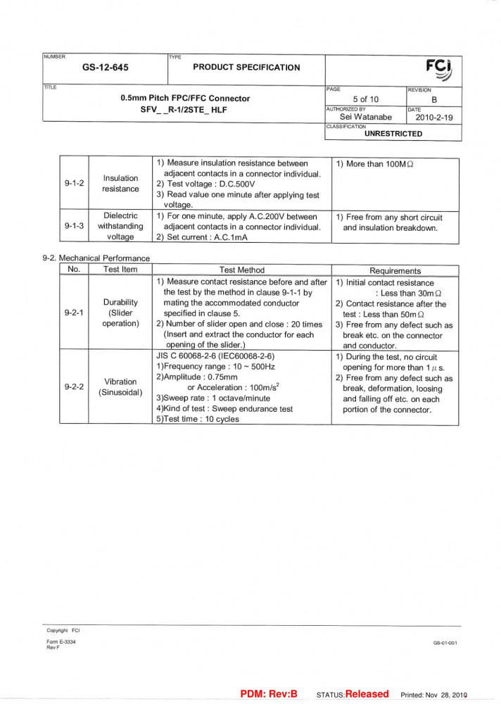 SFV10R-2STE1HLF specification page 5