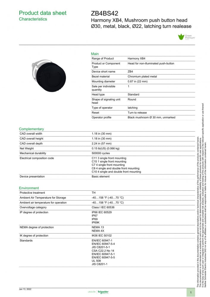 ZB4BS42 technical document page 1