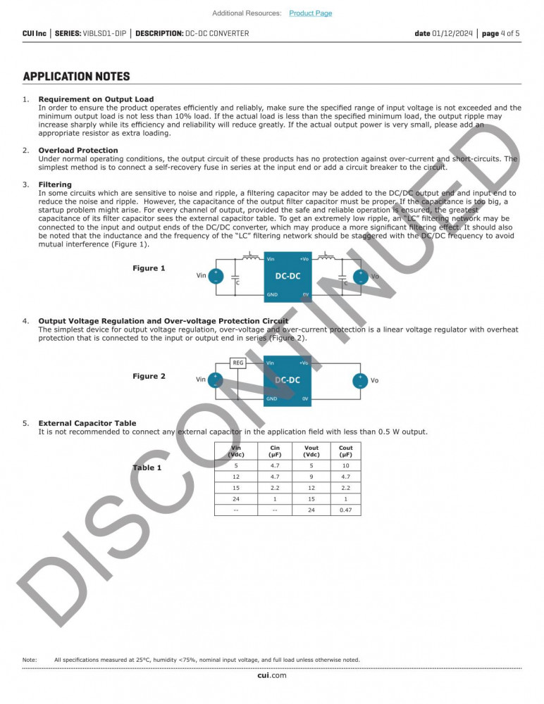VIBLSD1-DIP datasheet page 4