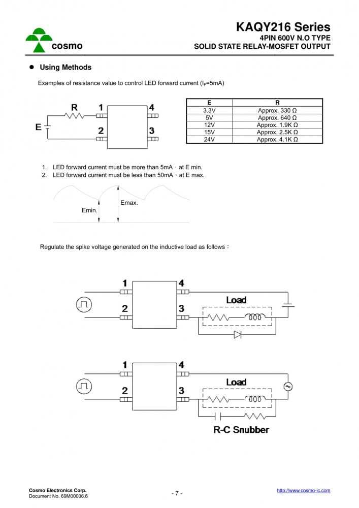 KAQY216 datasheet page 7