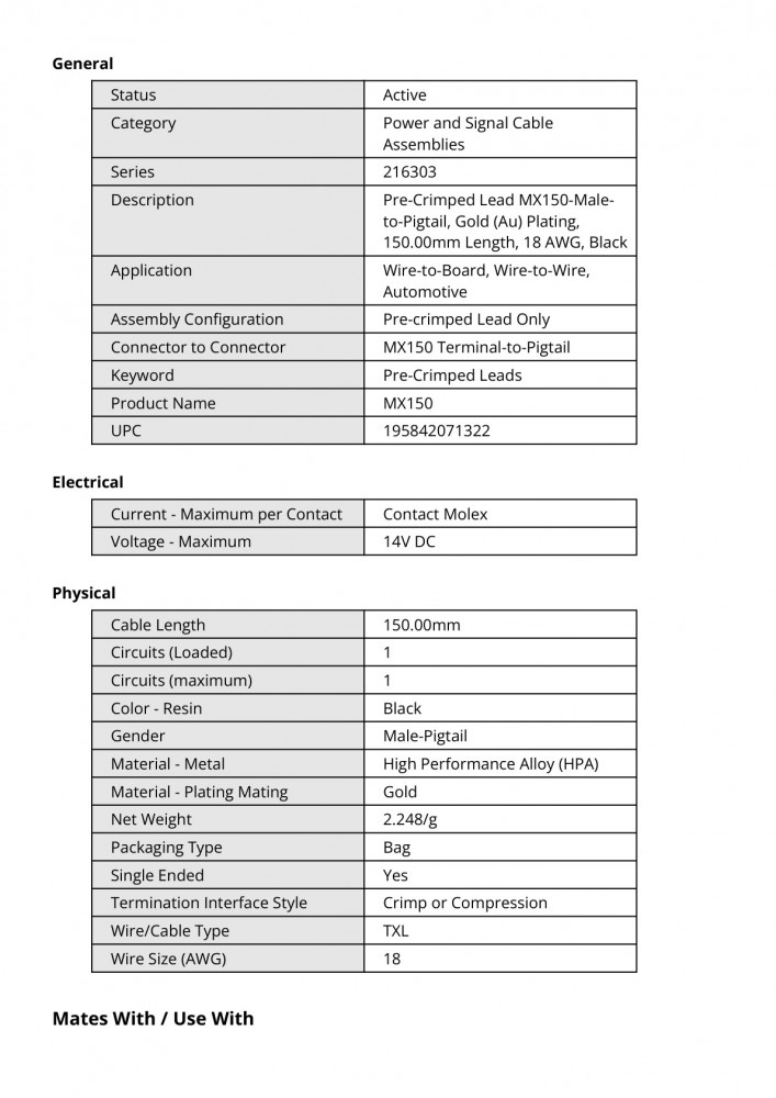 Product document image, page 2