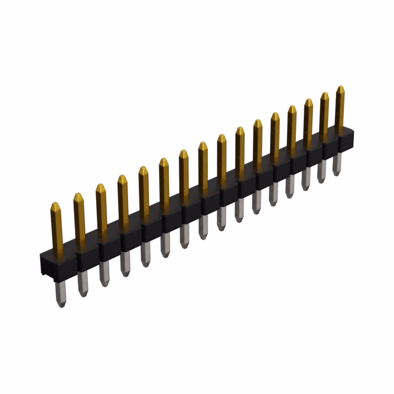 2.00mm Pitch Milli-Grid Header, Vertical, Through Hole, Breakaway, 16 Circuits, 0.50µm Gold (Au) Plating, Mating Pin Length 4.00mm, Tail Length 2.70mm, Lead-Free for sale