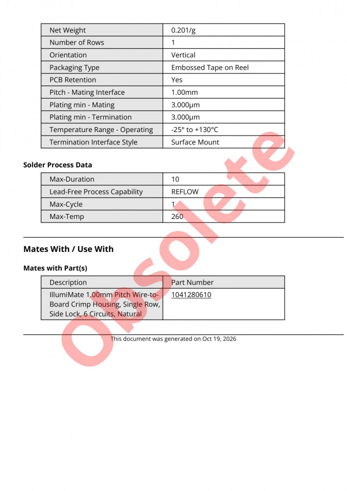 MOLEX 104127-0620 technical drawing image, page 3