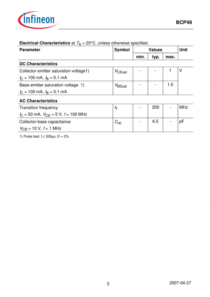 BCP49 datasheet page 3