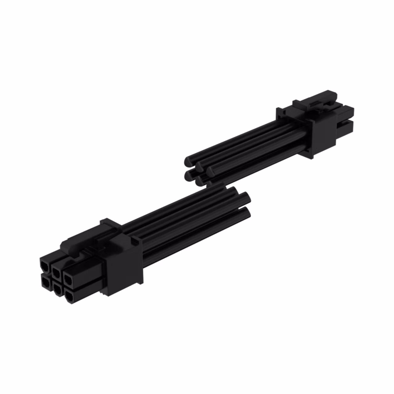 Mini-Fit Versa-to-Mini-Fit Versa Off-the-Shelf (OTS) Cable Assembly, 4.20mm Pitch, Dual Row, 600.00mm Length, 6 Circuits, Black for sale