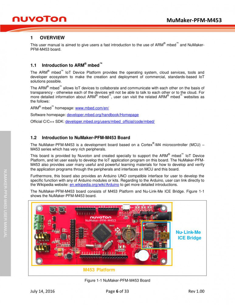 NuMaker-PFM-M453 manual page 6