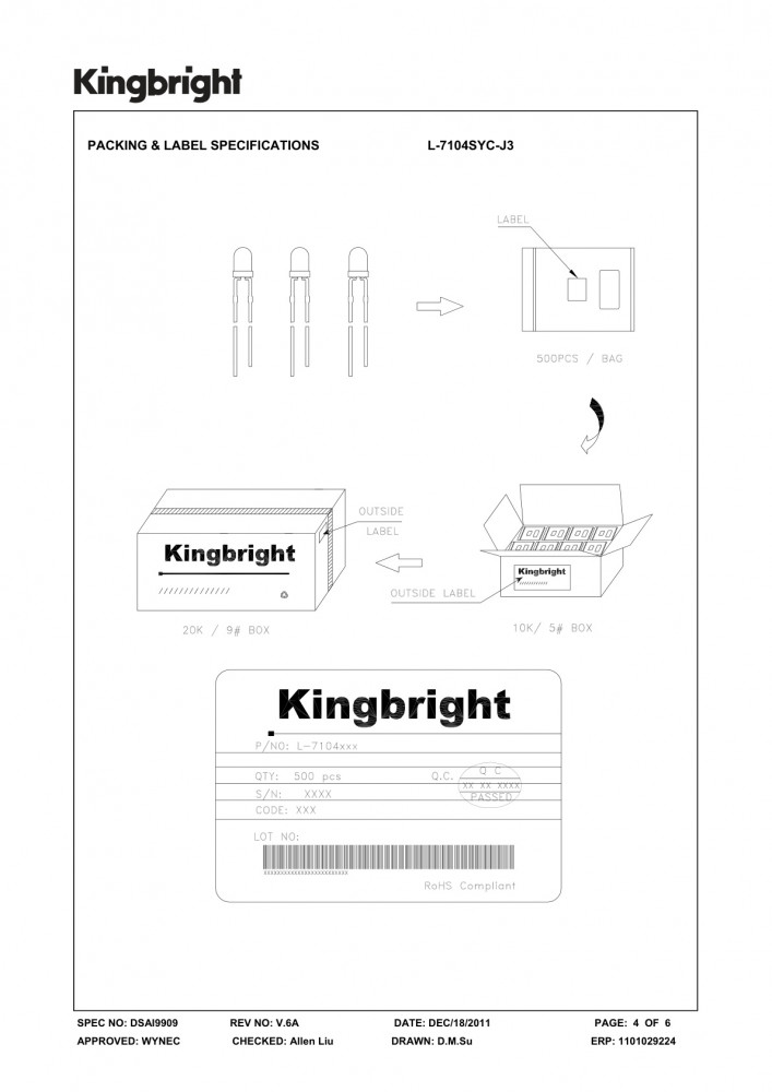 L-7104SYC-J3 datasheet page 4