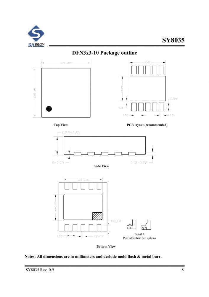 SY8035DBC technical document page 8