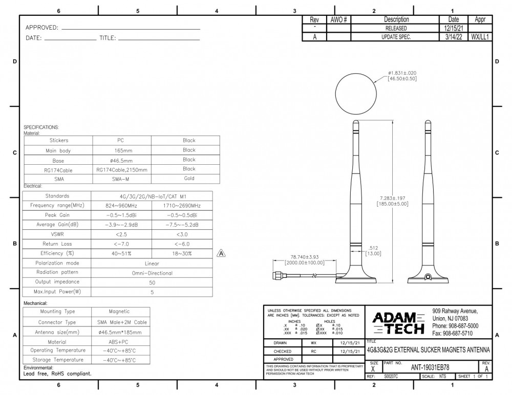 ANT-19031EB78 technical drawing preview