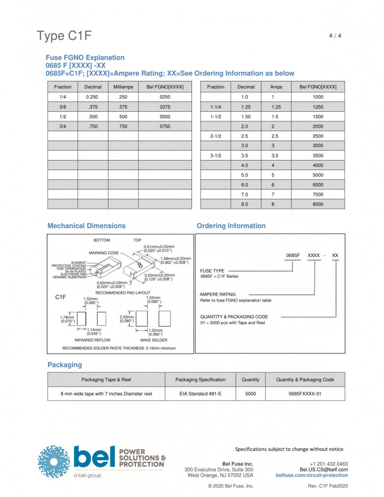 C1F series technical document, page 4