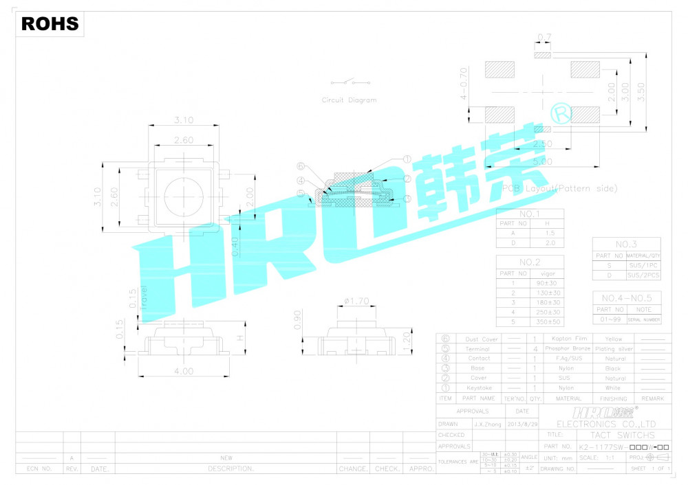 K2-1177SW-A3DW-06 technical drawing