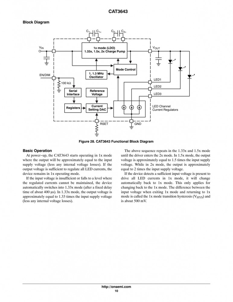 CAT3643 technical document page 10