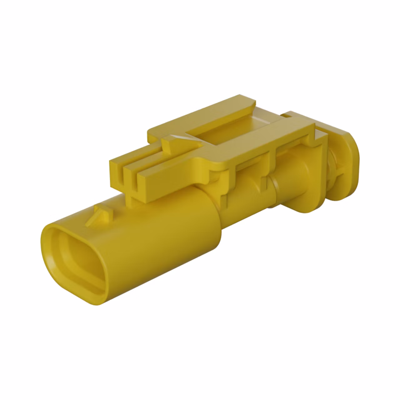 MXP120 Sealed Male Blade Connector with 7.00mm Clip-Slot, 2 Circuit, Yellow SIR Housing (T3-V2-S2 - 125°C on-engine vibration), Wire Dress Cover Interface Option 2, Key A for sale