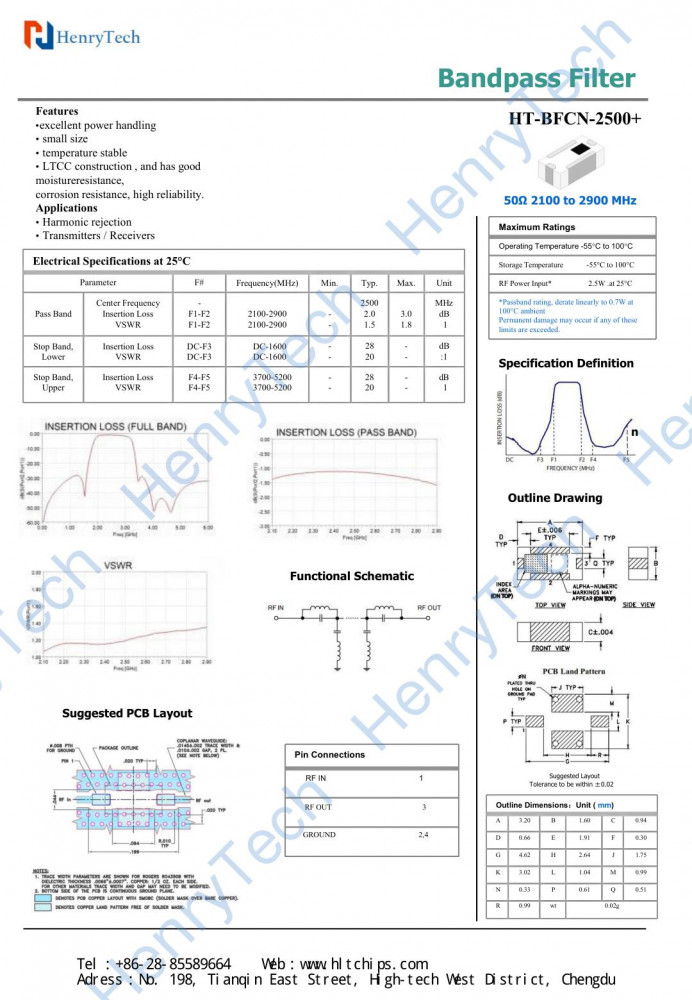 HT-BFCN-2500+ datasheet page