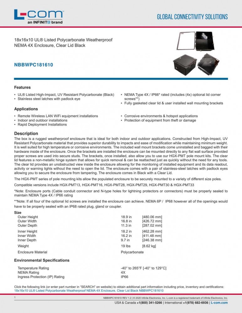 NBBWPC181610 technical document page 1