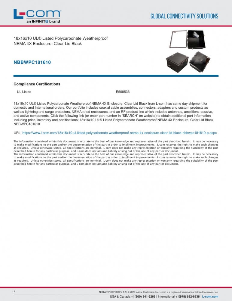 NBBWPC181610 technical document page 2