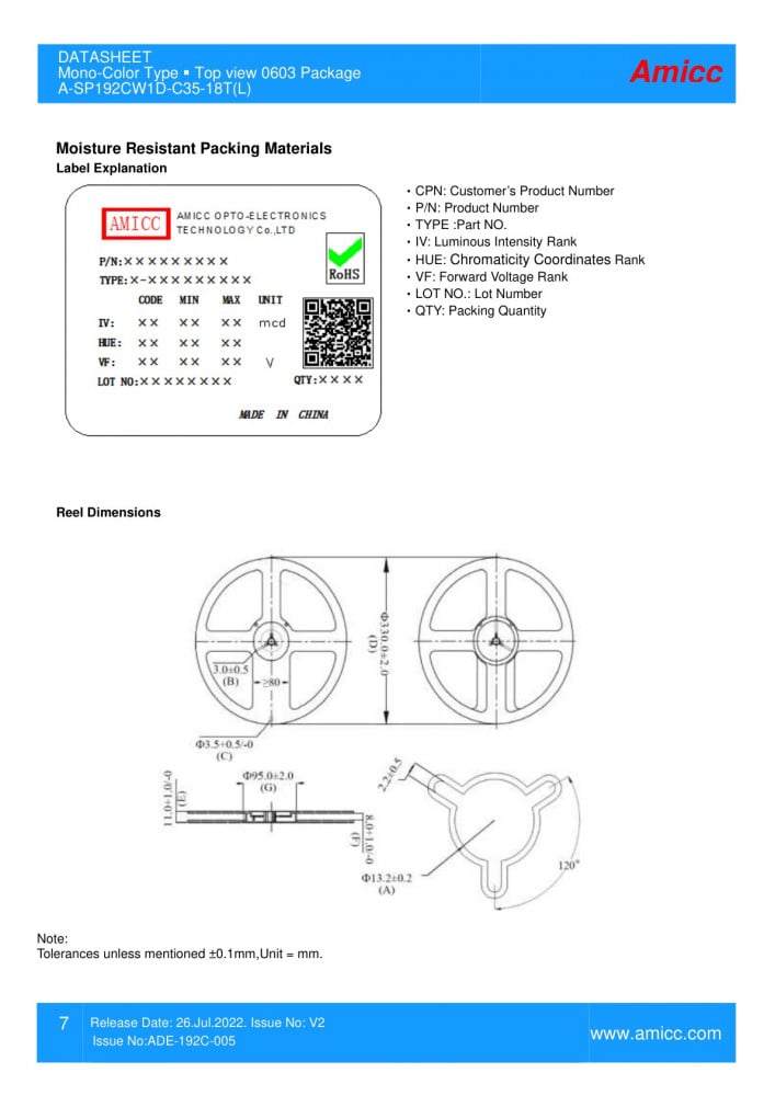 A-SP192CW1D-C35-18T(L) datasheet page 7