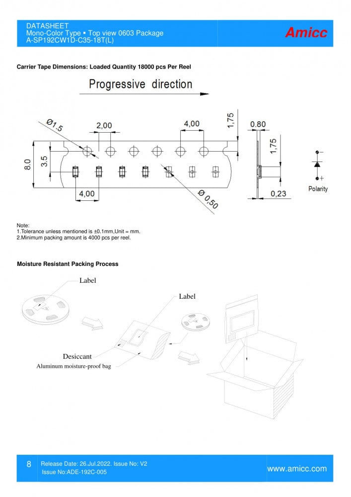A-SP192CW1D-C35-18T(L) datasheet page 8