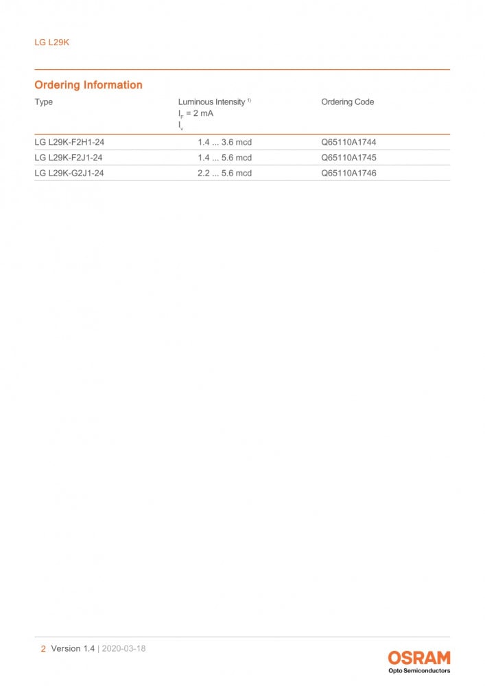 AMS LG L29K datasheet page 2