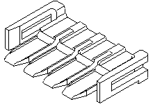3.30mm Pitch Wire-to-Board Terminal Position Assurance (TPA) Retainer, 5 Circuits