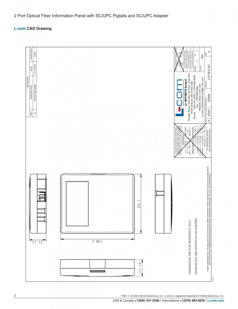 LCFTB-E-SC technical document page 2