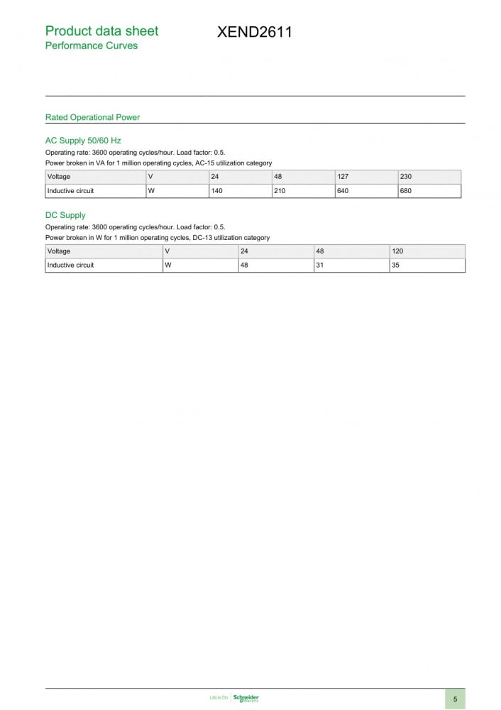 XEND2611 technical document page 5