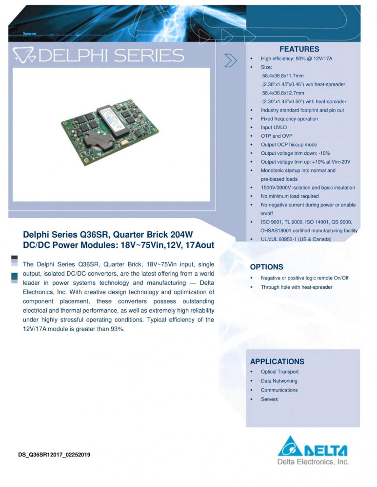 Q36SR12017NRFA datasheet page 1
